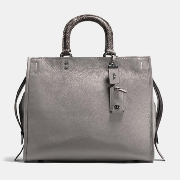Coach | Bags | Nwt Auth 70 Coach 1941 Rogue 36 Snakeskinsuede ...